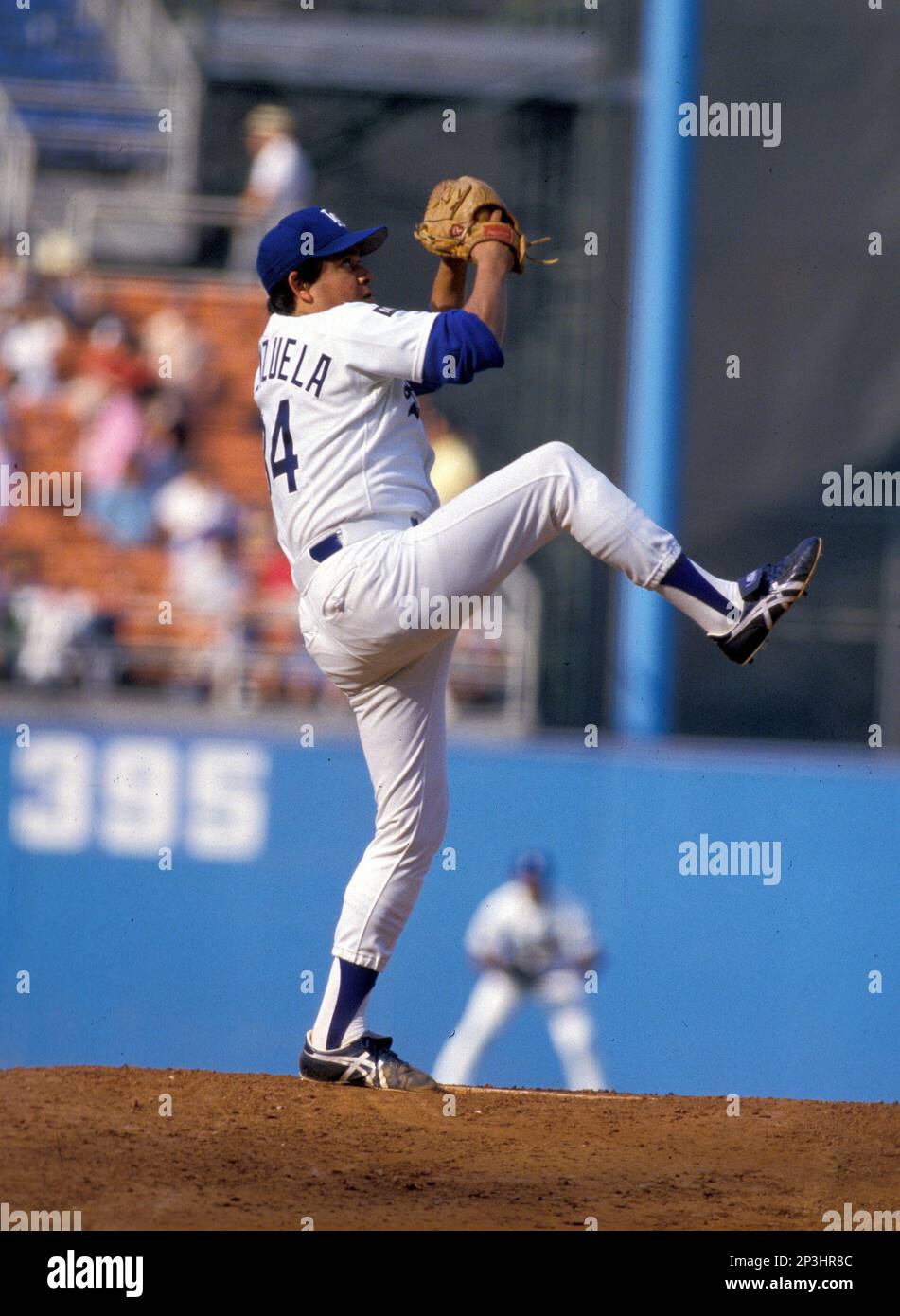 Los Angeles Dodgers Fernando Valenzuela (34) during a game from his ...