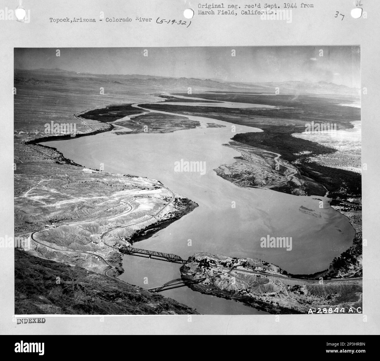 Arizona - Topock, Aerial Photograph Stock Photo - Alamy