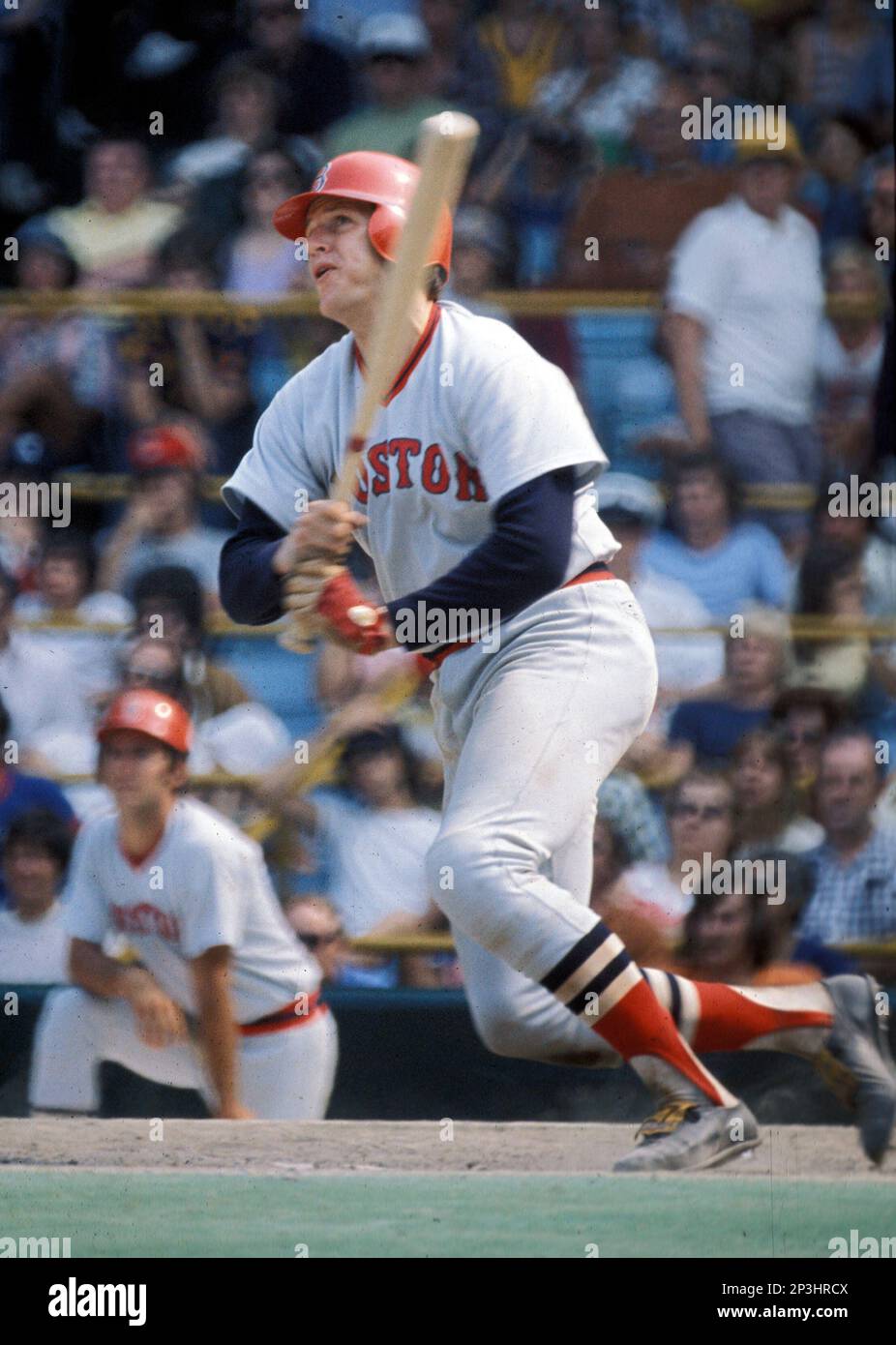 Boston Red Sox Carlton Fisk (27) during a game from his career. Carlton ...