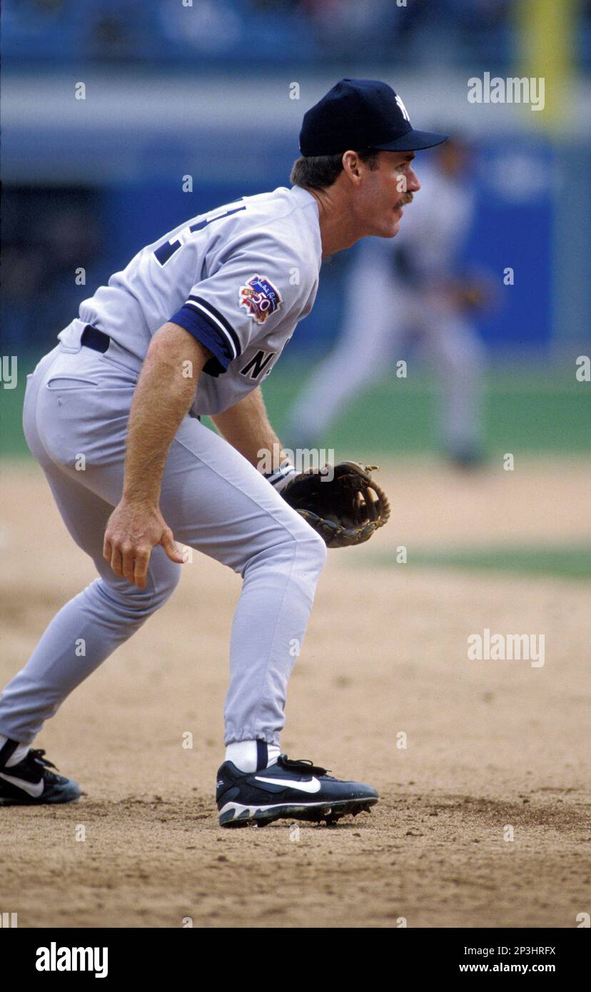 New York Yankees Wade Boggs (12) in action during a game from his 1997 ...
