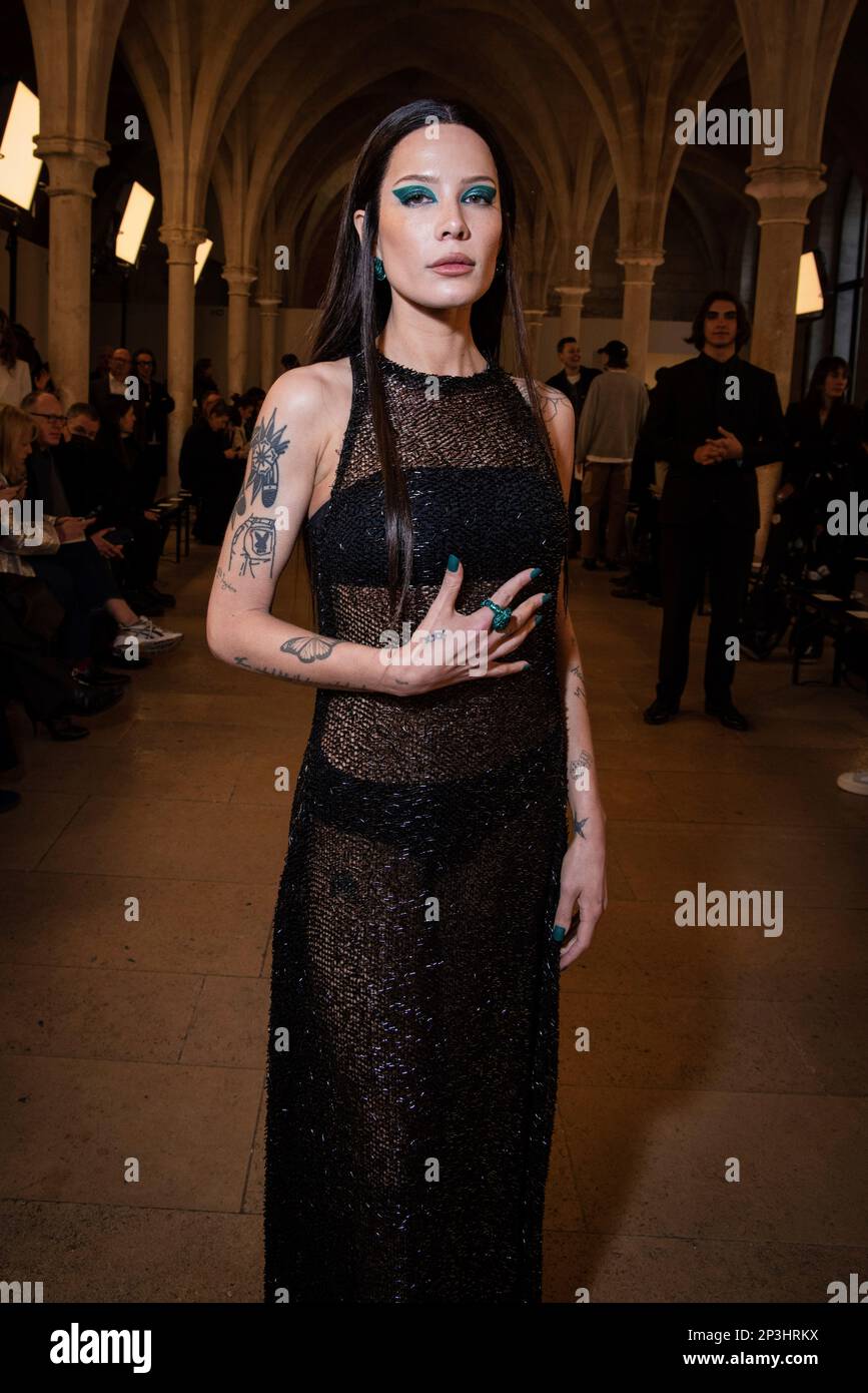 Halsey attends the Lanvin Fall/Winter 2023-2024 ready-to-wear ...