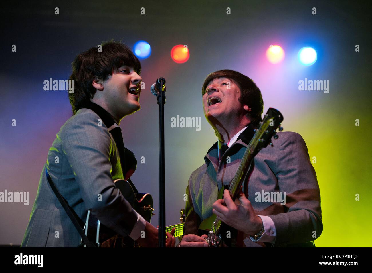 UNITED STATES - FEBRUARY 11: Beatlemania Now play during the 50th ...
