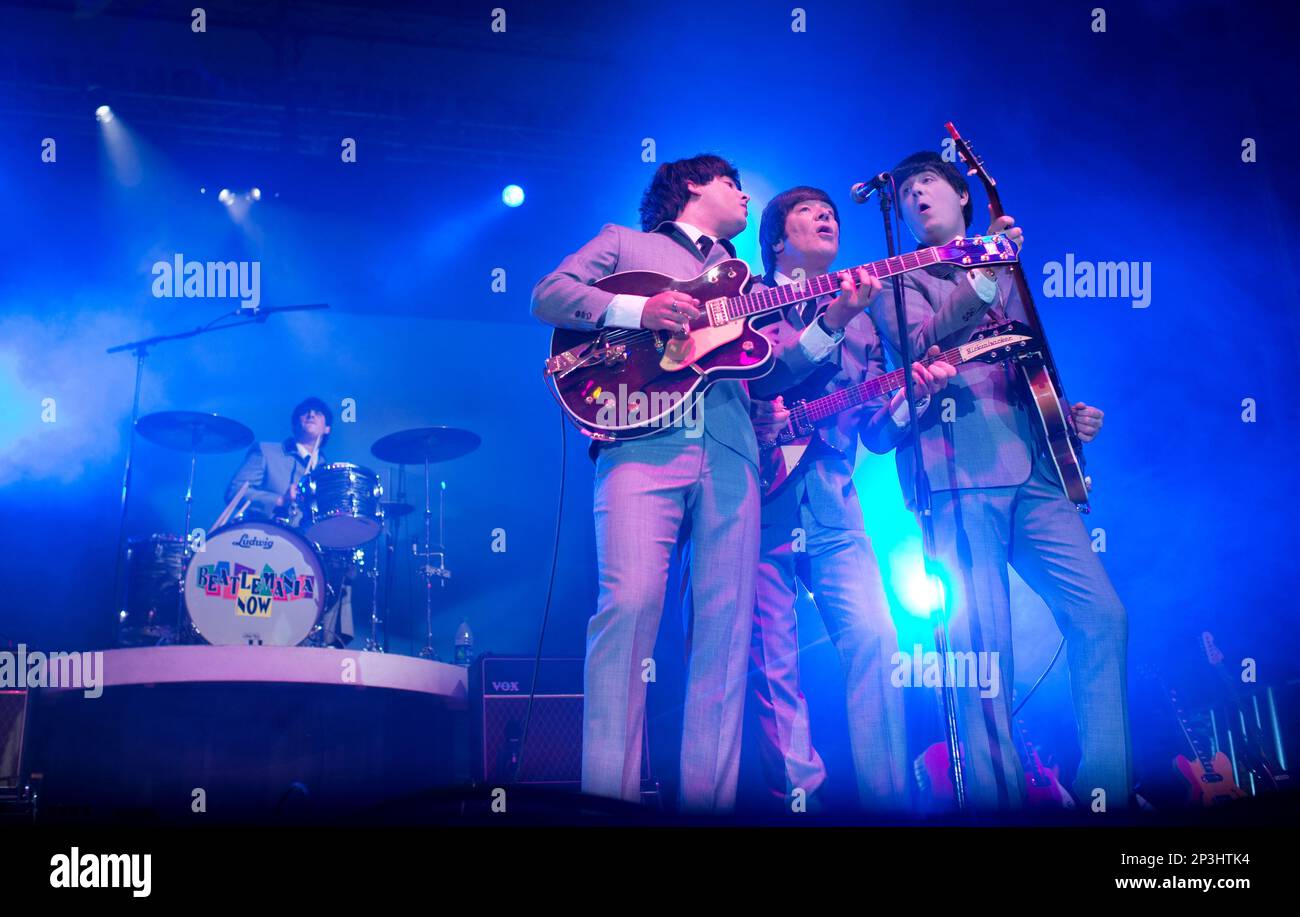 UNITED STATES - FEBRUARY 11: Beatlemania Now play during the 50th ...