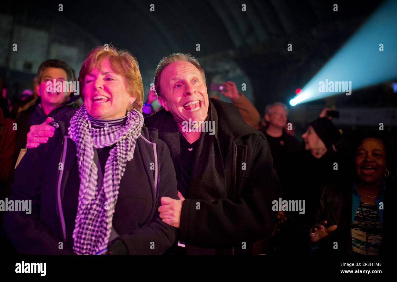 UNITED STATES - FEBRUARY 11: Guests sing along with tribute band ...