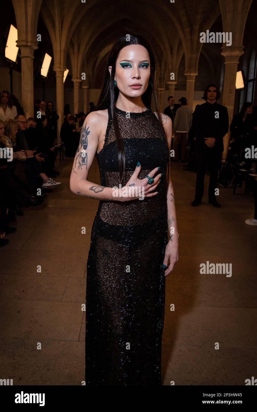 Halsey attends the Lanvin Fall/Winter 2023-2024 ready-to-wear ...