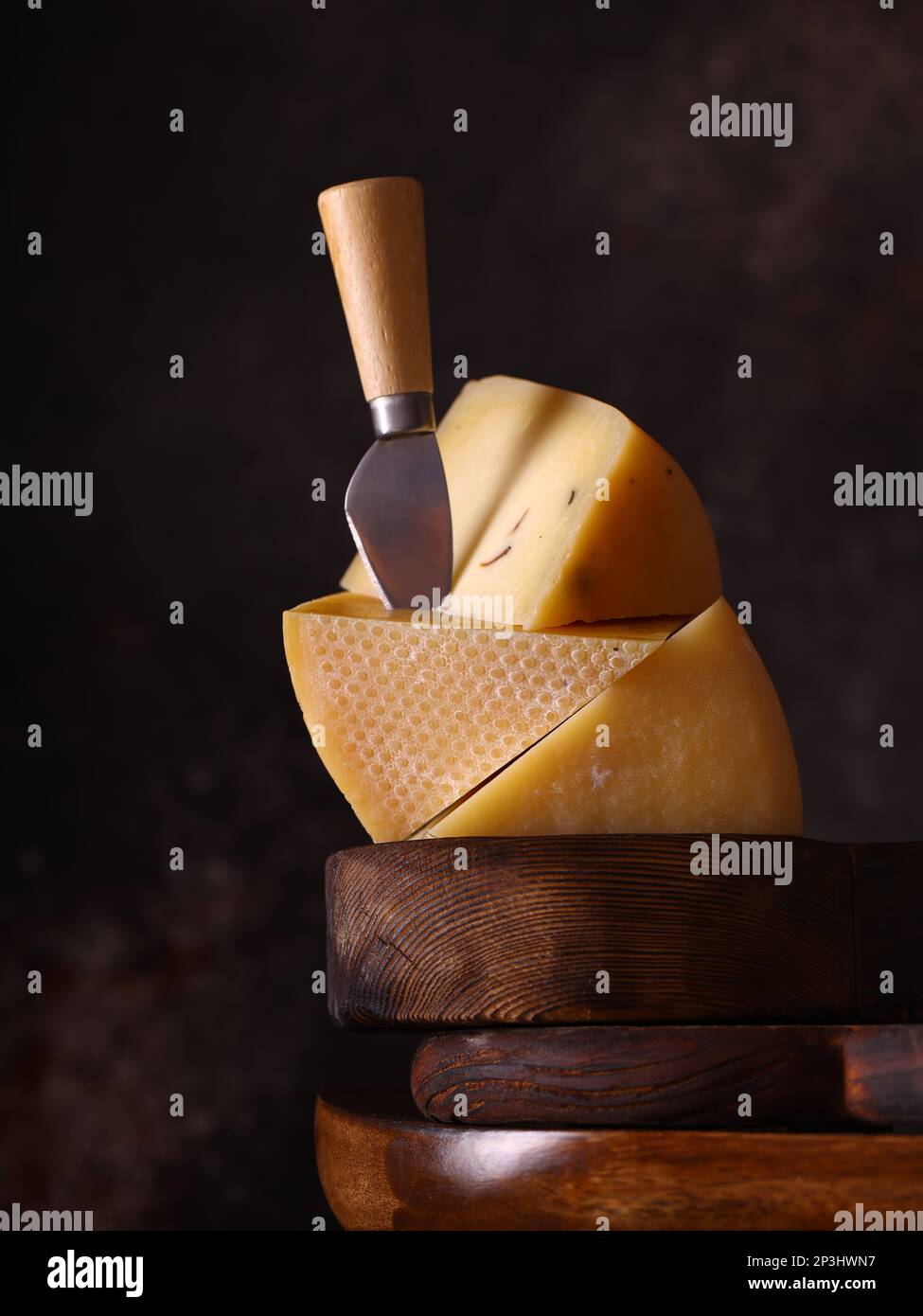 natural organic cheese, assorted rustic style Stock Photo - Alamy
