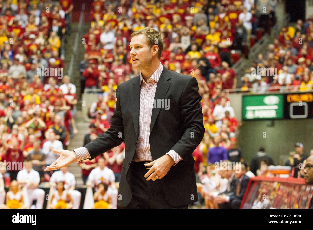 January 26, 2015: Iowa State Cyclones head basketball coach Fred ...