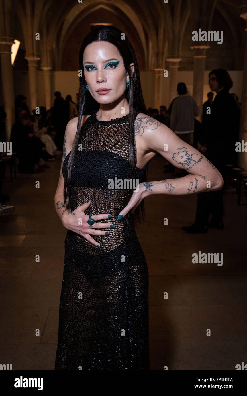 Halsey attends the Lanvin Fall/Winter 2023-2024 ready-to-wear ...