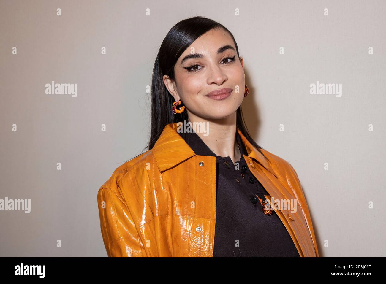 Camelia Jordana attends the Lanvin Fall/Winter 2023-2024 ready-to-wear ...