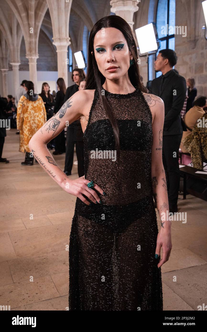 Halsey attends the Lanvin Fall/Winter 2023-2024 ready-to-wear ...