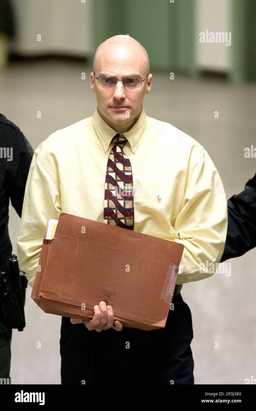 Hugo Selenski is led out of the Luzerne County Courthouse in Wilkes ...