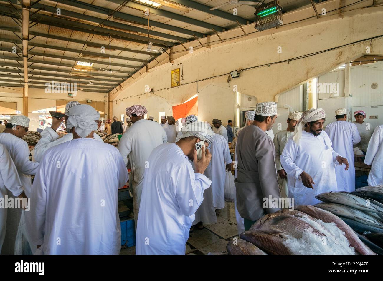 Fish market at Sinaw, Oman Stock Photo - Alamy