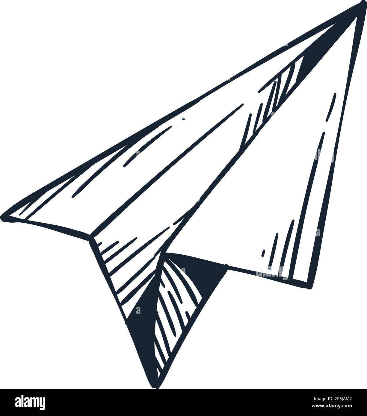 paper airplane flying Stock Vector Image & Art - Alamy