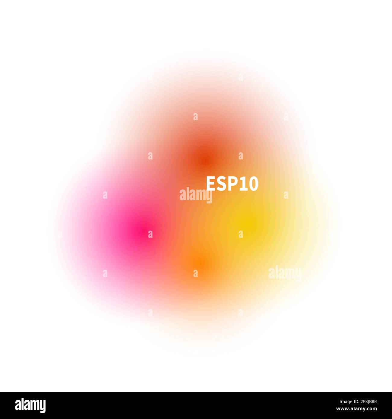 Blurred color spots. Blurry futuristic frame, border Stock Vector Image ...
