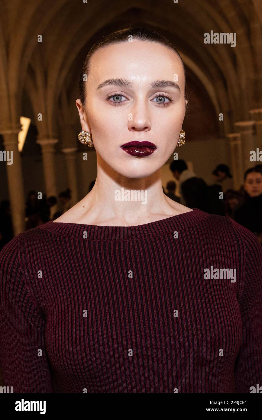 Mary Leest attends the Lanvin Fall/Winter 2023-2024 ready-to-wear ...