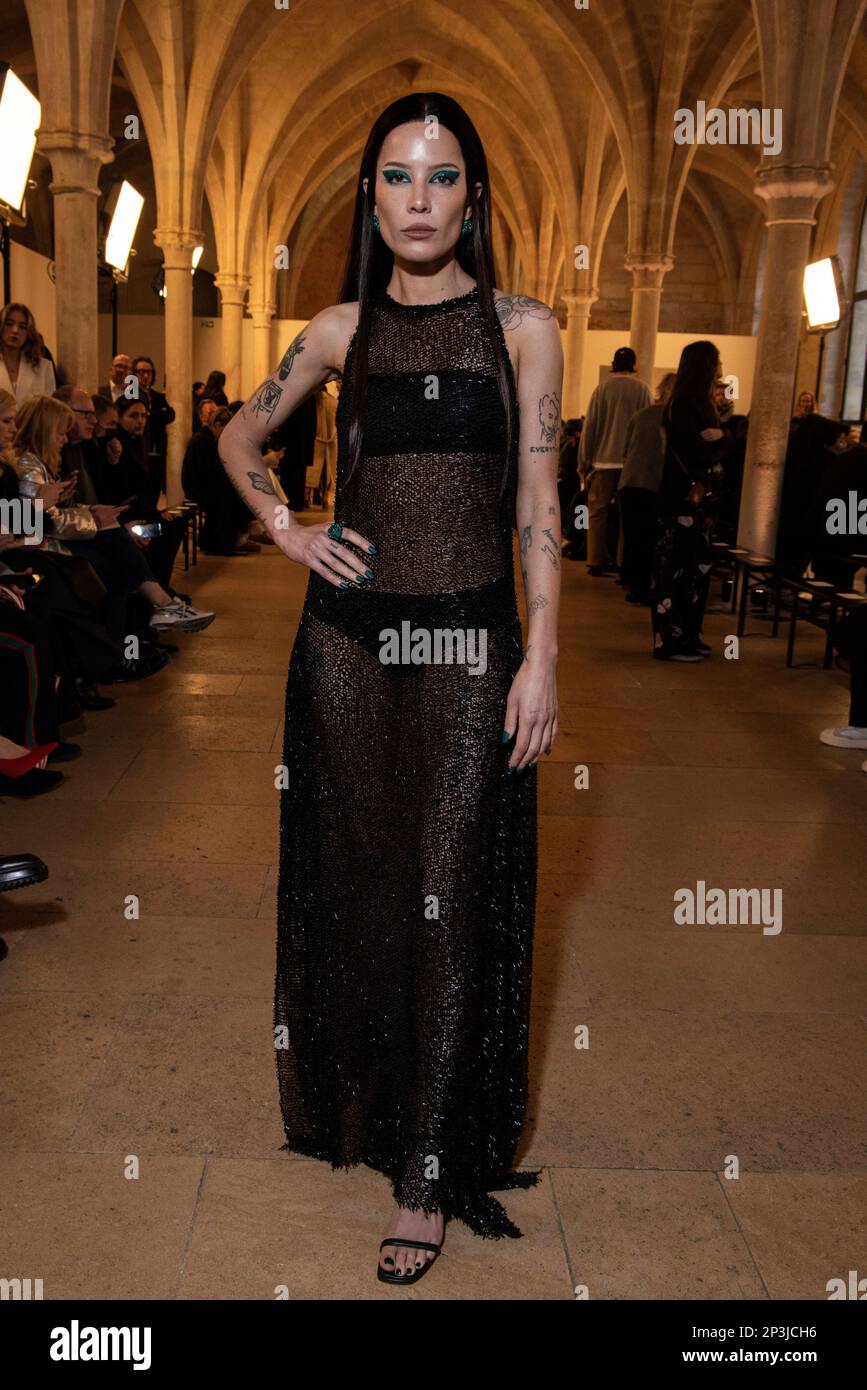 Halsey attends the Lanvin Fall/Winter 2023-2024 ready-to-wear ...