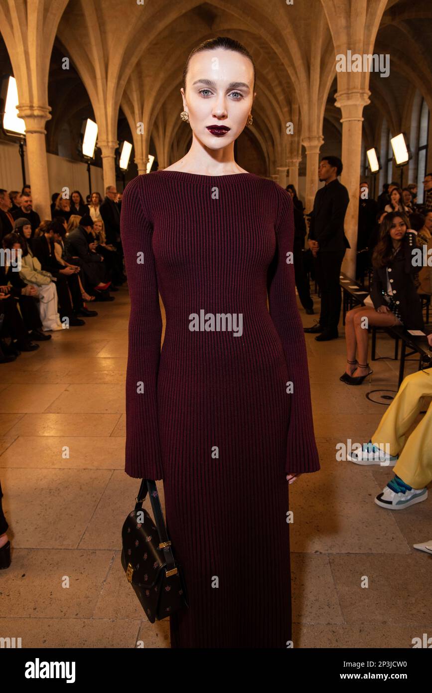 Mary Leest attends the Lanvin Fall/Winter 2023-2024 ready-to-wear ...