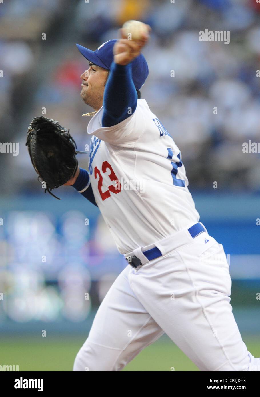 04 August 2014: Los Angeles Dodgers First base Adrian Gonzalez (23 ...
