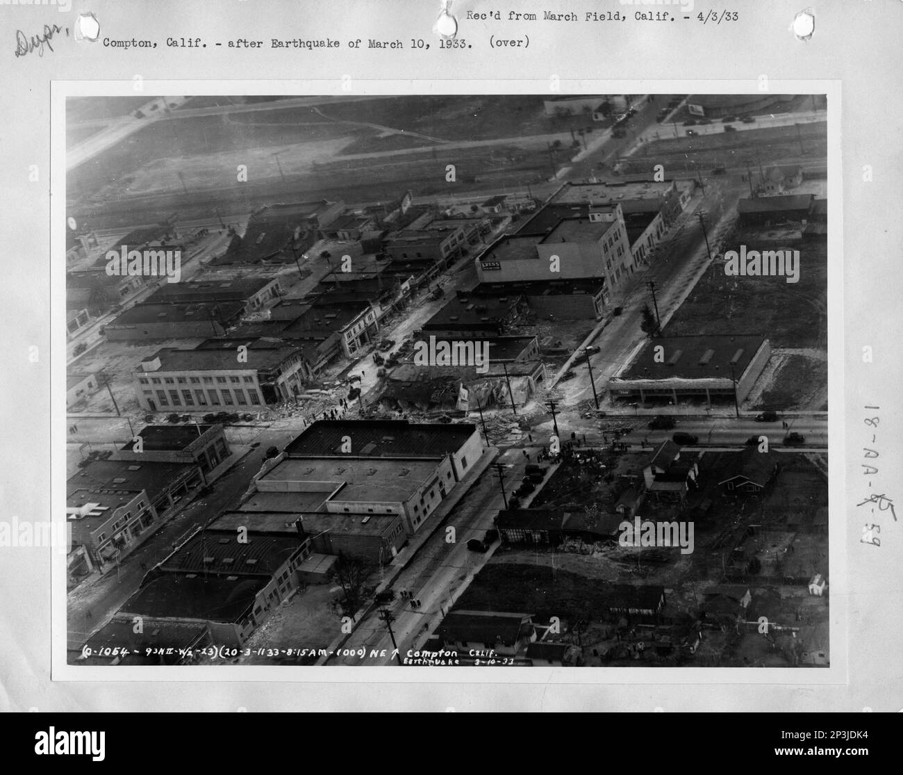 California - Compton, Aerial Photograph Stock Photo - Alamy