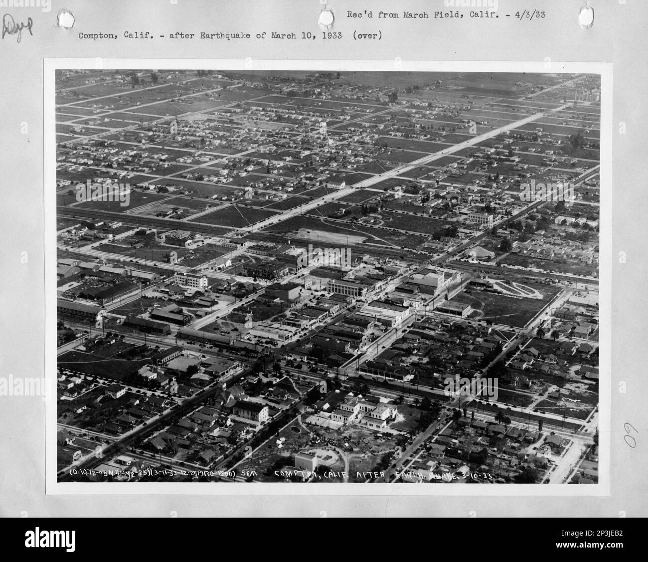 California - Compton, Aerial Photograph Stock Photo - Alamy