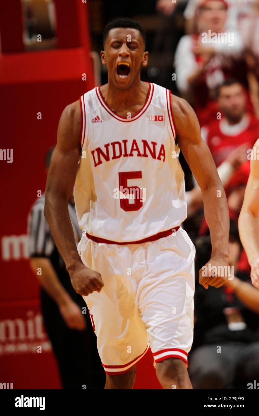 Indiana forward Troy Williams (5) as Maryland played Indiana in an NCCA ...