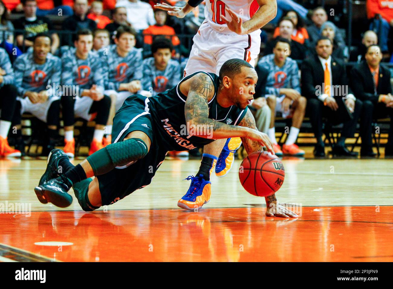January 21, 2015: Eastern Michigan Eagles guard Mike Talley (1 ...