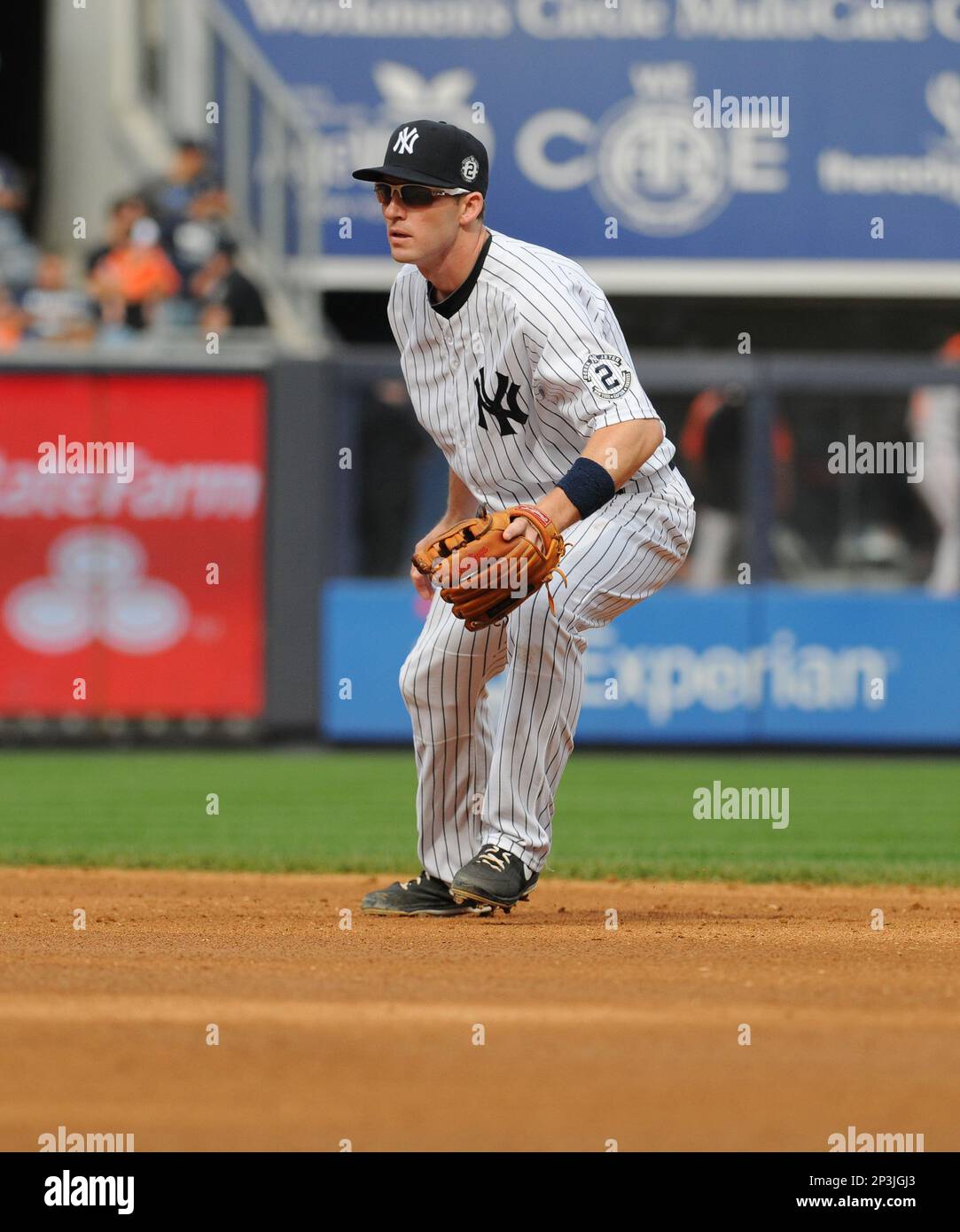 New York Yankees infielder Stephen Drew (33) during game against the Baltimore Orioles at Yankee ...
