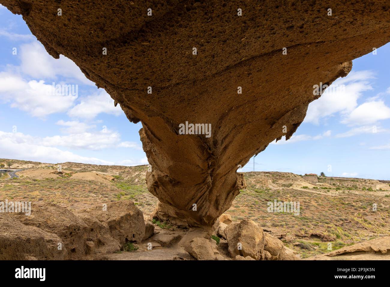 Volcanic Rock Arch Formation Arco de Tajao, Tenerife. Canary islands ...