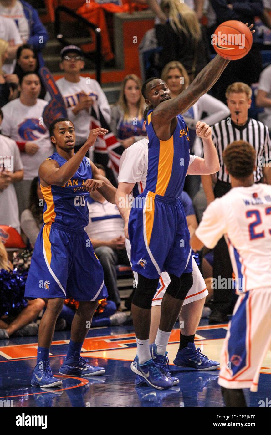 January 21, 2015: San Jose State Spartans forward Brandon Mitchell (4 ...