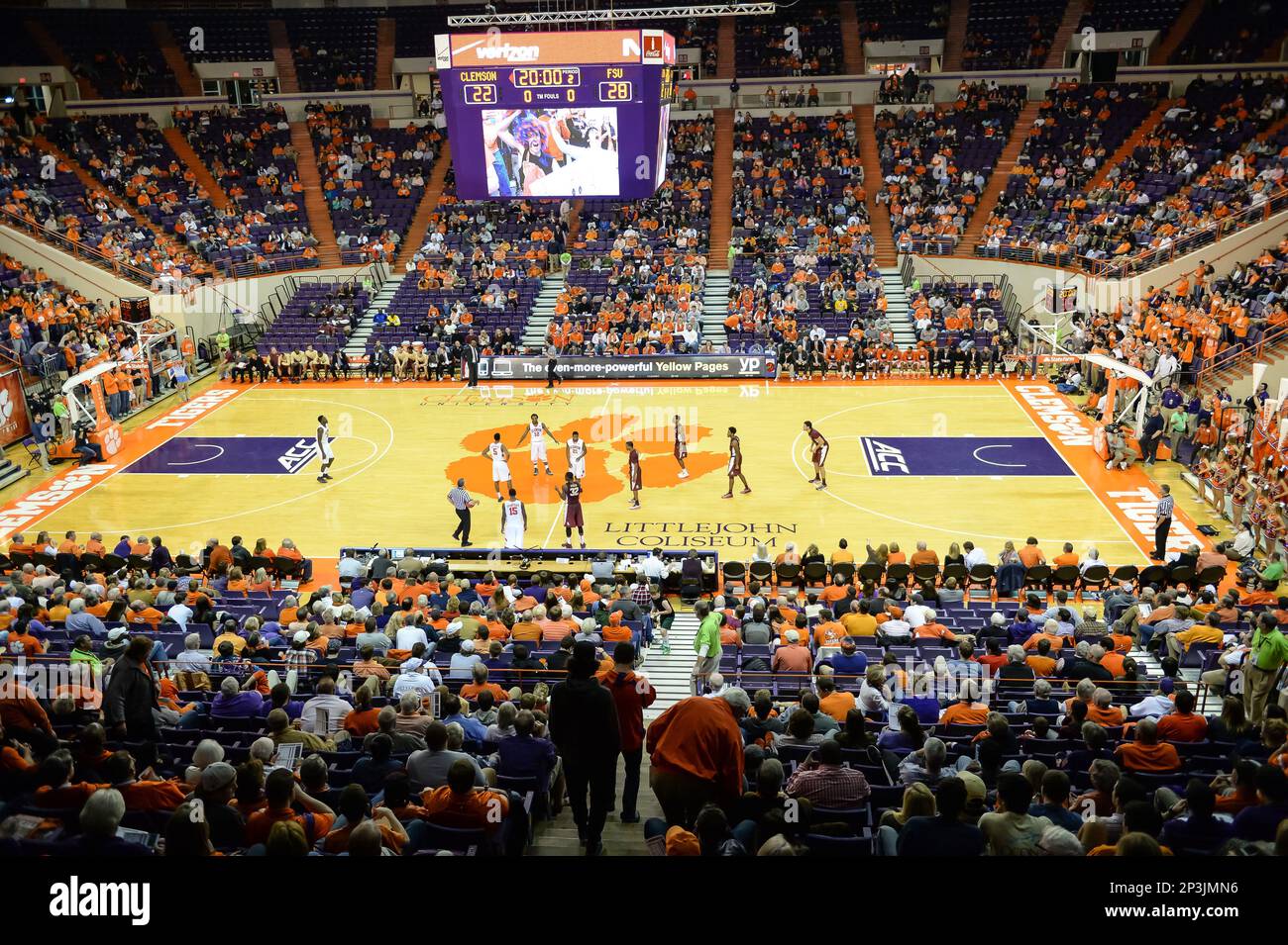January 19, 2015: A general view of the Clemson court during 2nd half ...