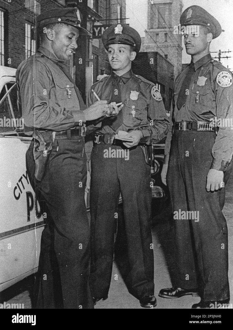 From left, Atlanta police officers Boxhead Turner, Clarence Perry, and ...