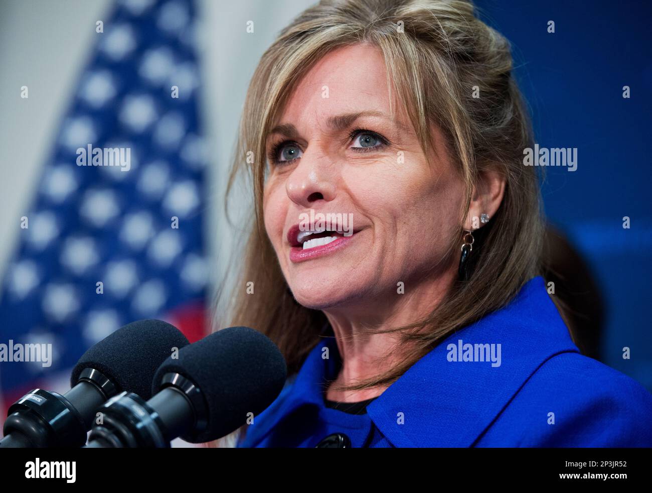 UNITED STATES - JUNE 10: Rep. Lynn Jenkins, R-Kan., speaks at a news ...