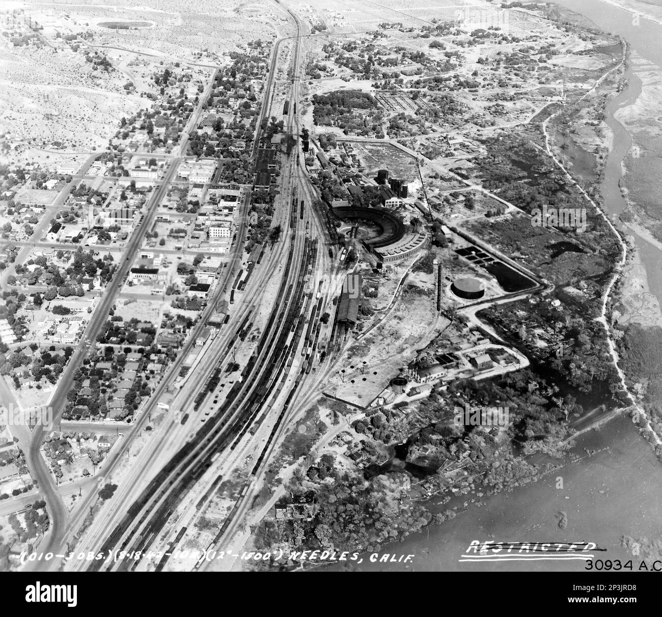 California - Needles, Aerial Photograph Stock Photo - Alamy