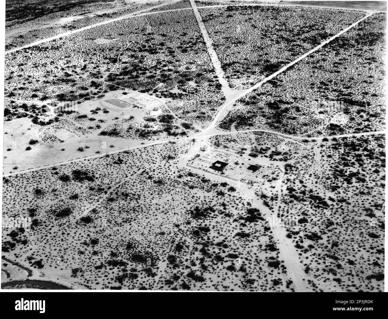Arizona - Casa Grande National Monument, Aerial Photograph Stock Photo ...