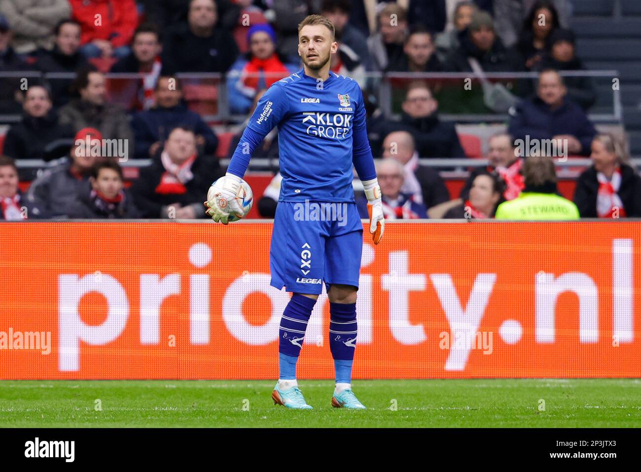 AMSTERDAM, NETHERLANDS - MARCH 5: goalkeeper Jasper Cillessen of NEC ...