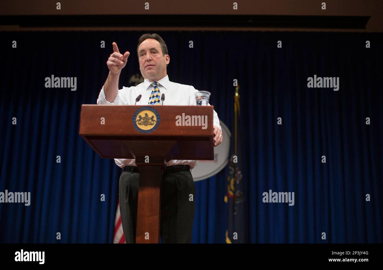 Senate Majority Leader Jake Corman announces a settlement in the suit ...