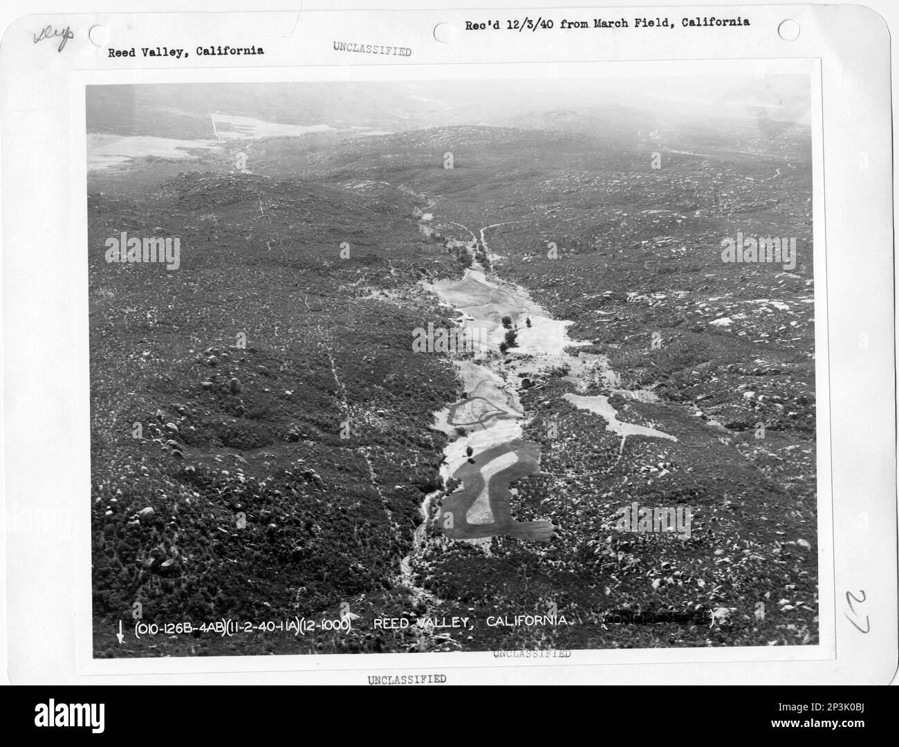 California - Reed Valley, Aerial Photograph Stock Photo - Alamy