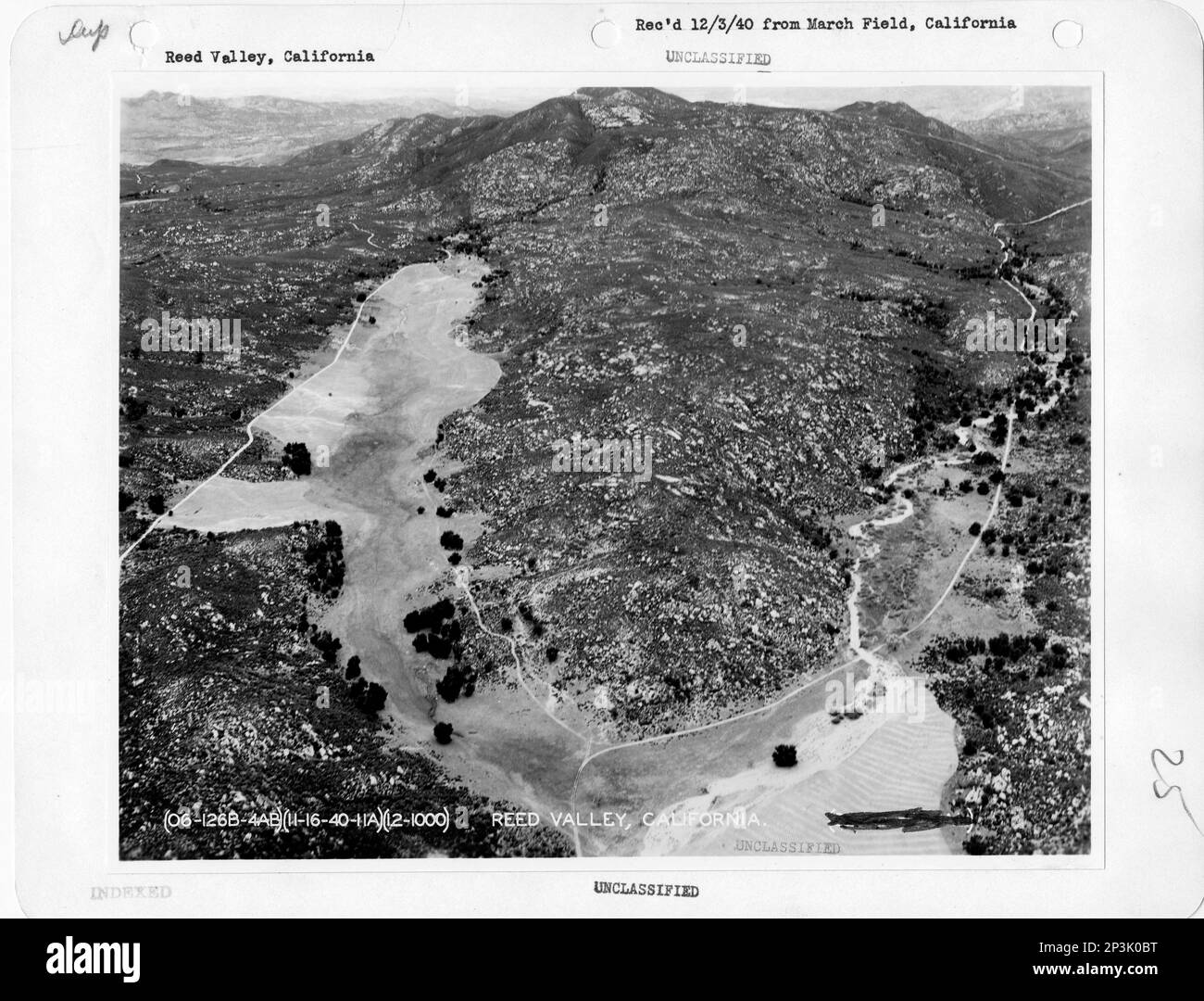 California - Reed Valley, Aerial Photograph Stock Photo - Alamy