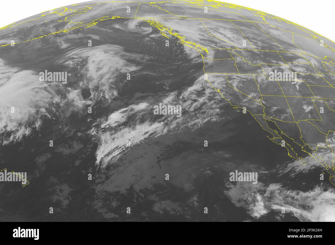 This NOAA satellite image taken Monday, Jan. 19, 2015, at 01:00 AM EST ...