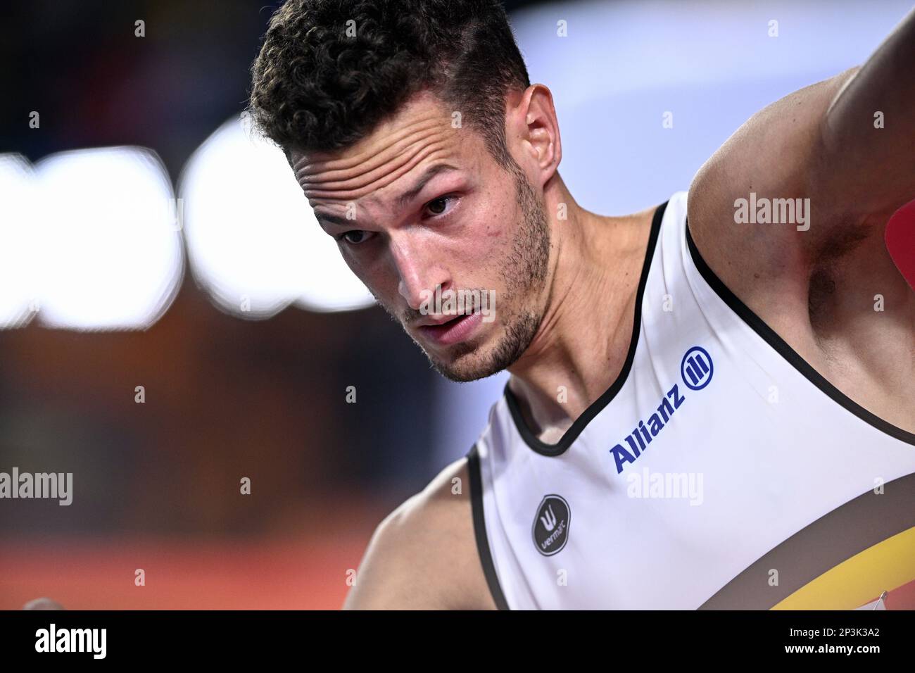 Belgian Dylan Borlee pictured during the men's 4x400m relay final at ...