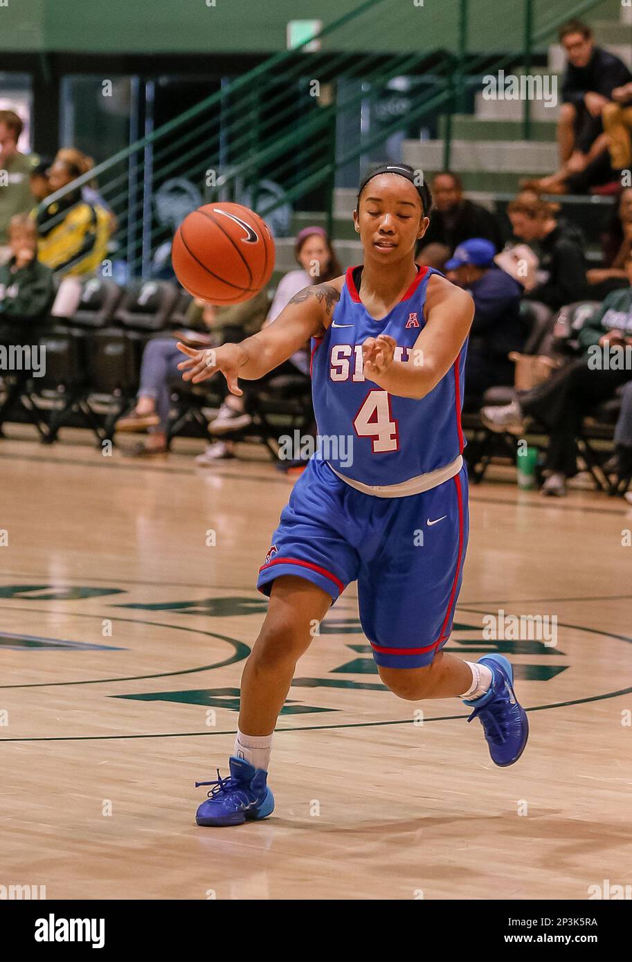 January 17, 2015: Southern Methodist Mustangs guard Mikayla Reese (4 ...