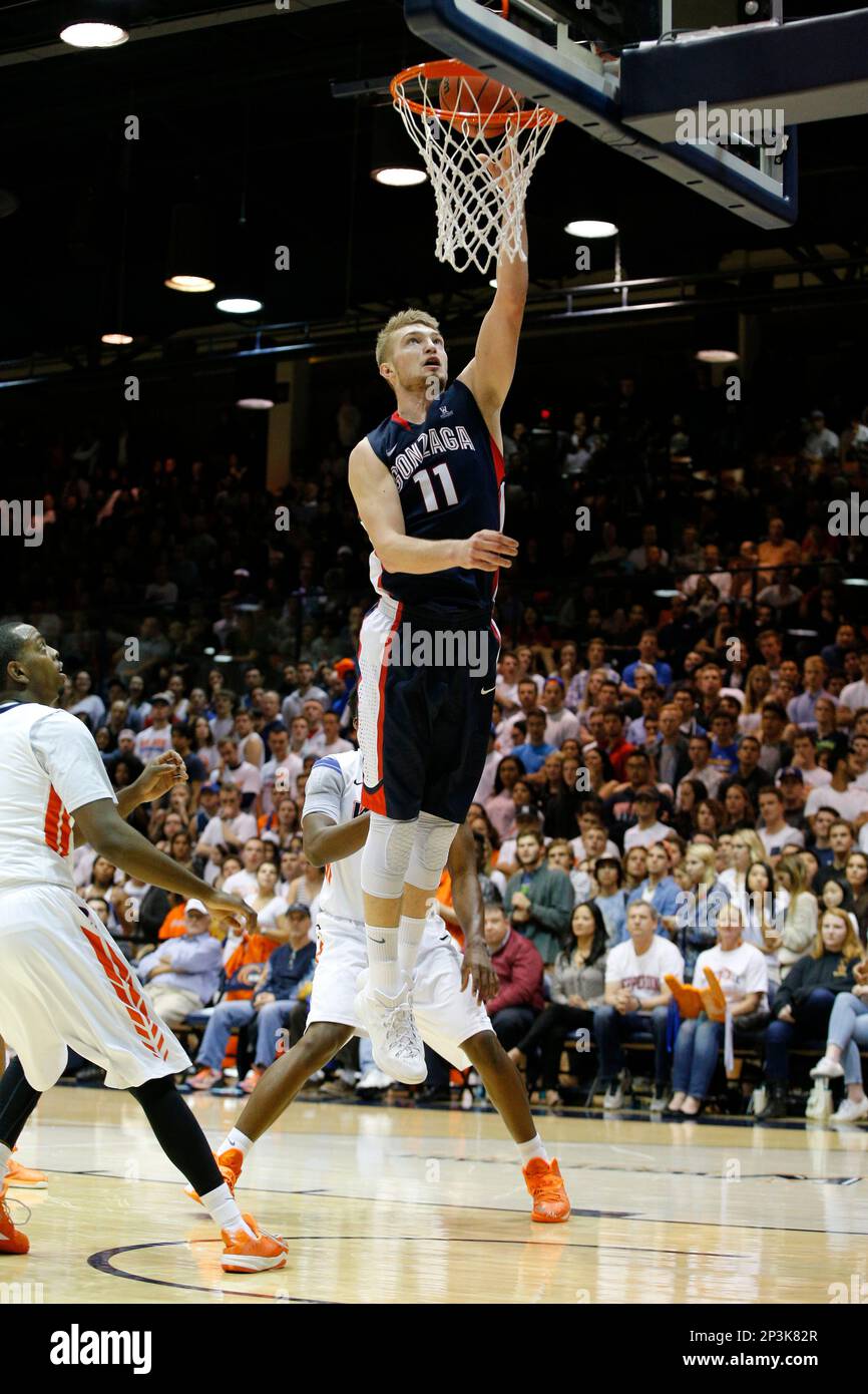 January 15, 2015: Gonzaga Bulldogs forward Domantas Sabonis (11) during the NCAA Men's ...