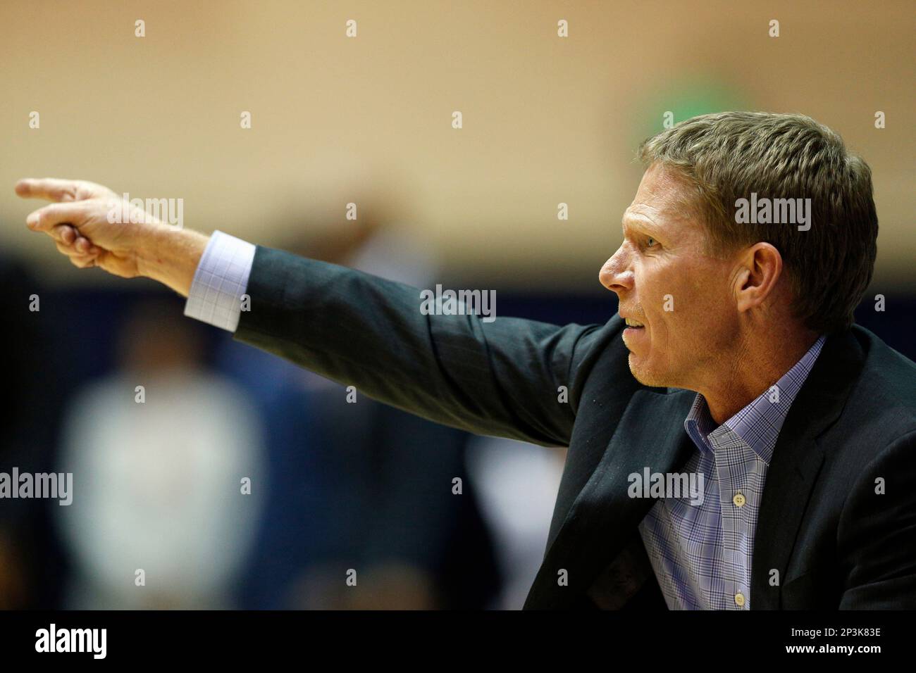 January 15, 2015: Gonzaga Bulldogs head coach Mark Few during the NCAA ...