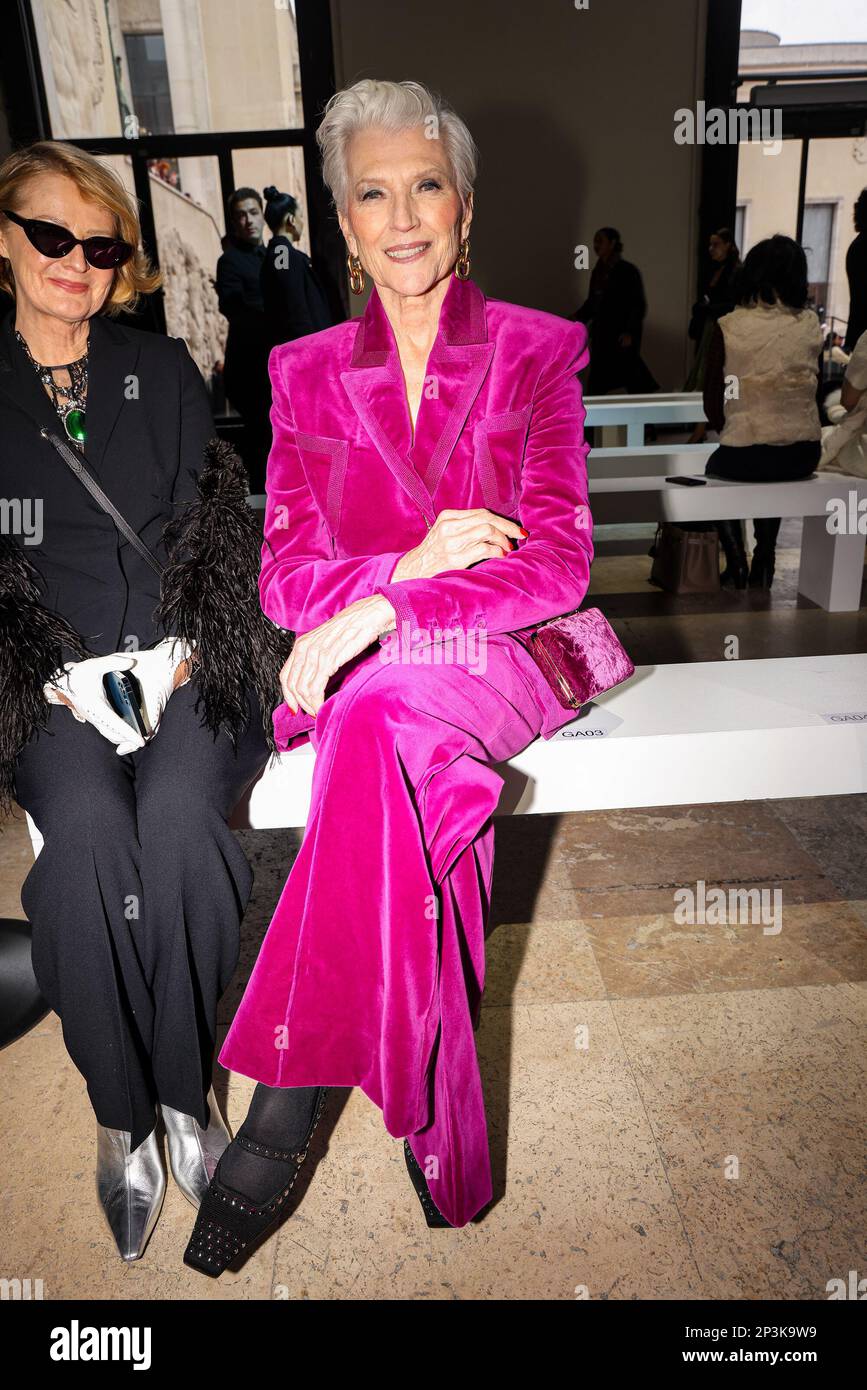 Paris, France. 04th Mar, 2023. Maye Musk attends the Elie Saab show ...