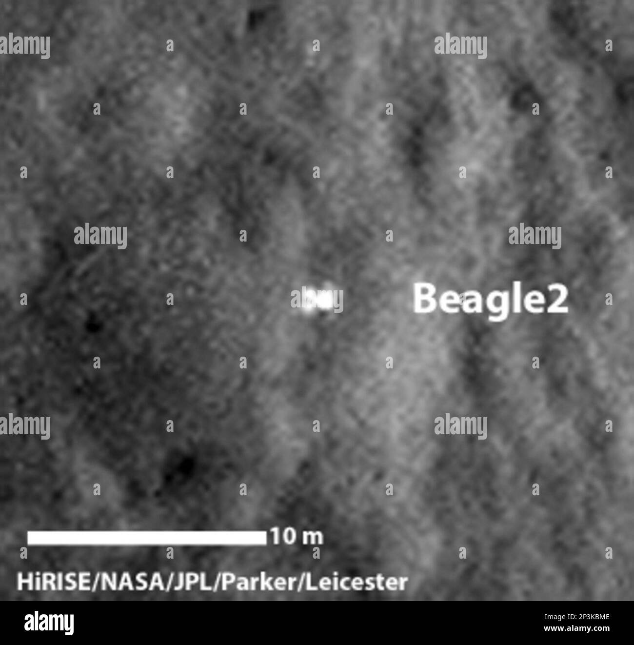 This image provided by NASA shows the Beagle 2 which was never heard ...