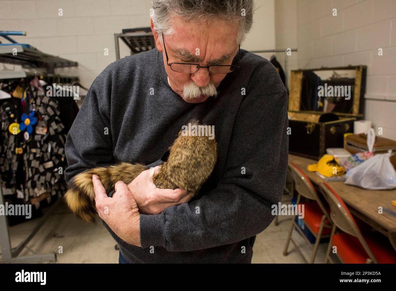 Lennon resident and Shrine Circus clown Byron Vowell, 67, poses for a ...