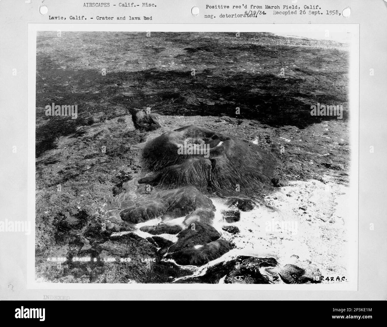California - Lavic through Ubehebe Crater, Aerial Photograph Stock ...