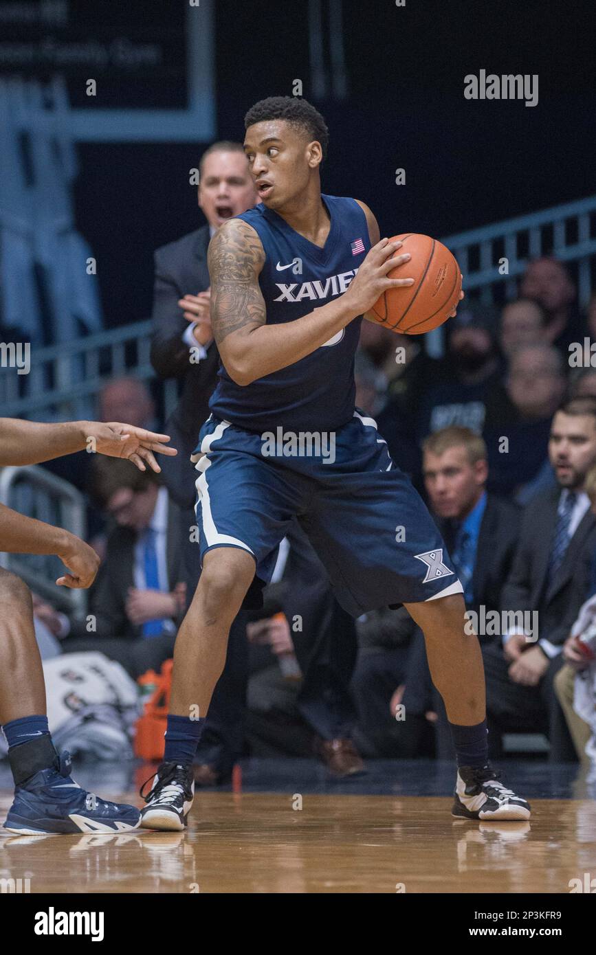 January 10, 2015: Xavier Musketeers forward Trevon Bluiett (5) during ...