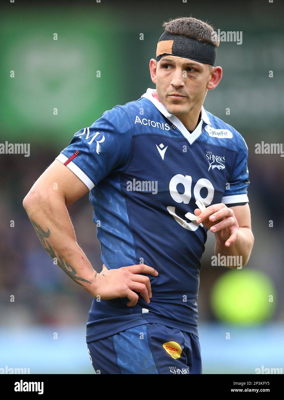 Sale Sharks' Ryan Mills during the Gallagher Premiership match at the ...