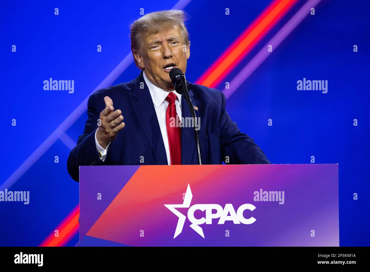 Former President Donald Trump speaks during the Conservative Political ...